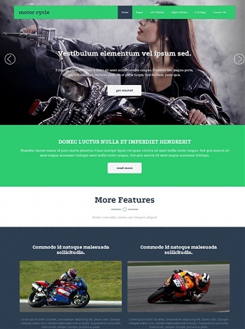 Motorcycle - Website Templates - DreamTemplate
