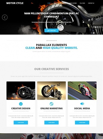 Motorcycle - Website Templates - DreamTemplate