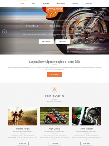 Motorcycle - Website Templates - DreamTemplate