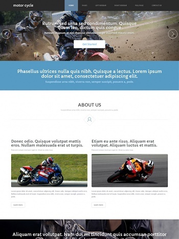 Motorcycle - Website Templates - DreamTemplate