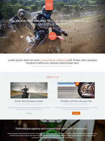 Motorcycle - Website Templates - DreamTemplate