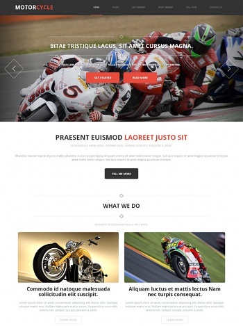 Motorcycle - Website Templates - DreamTemplate