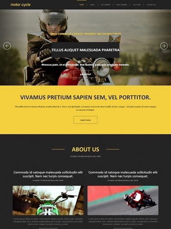 Motorcycle - Website Templates - DreamTemplate