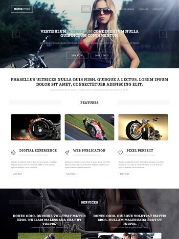 Motorcycle - Website Templates - DreamTemplate