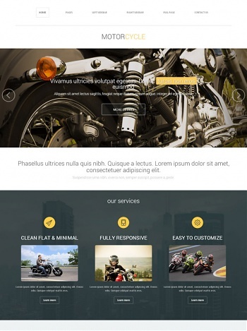 Motorcycle - Website Templates - DreamTemplate