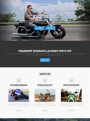 Motorcycle - Website Templates - DreamTemplate