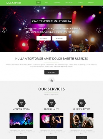 Music Band - Website Templates - DreamTemplate