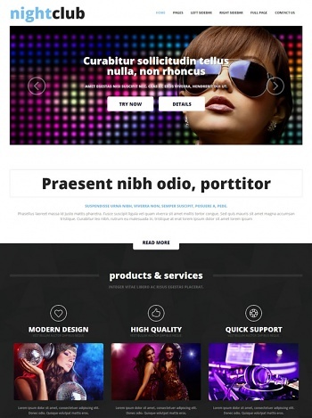 Night Club - Website Templates - DreamTemplate