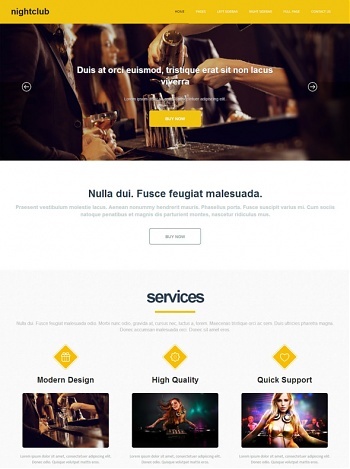 Night Club - Website Templates - DreamTemplate