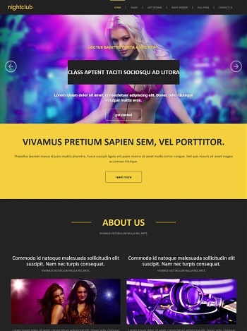 Night Club - Website Templates - DreamTemplate