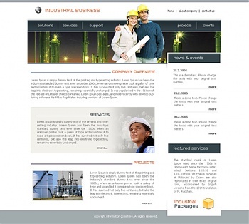 Industrial & History - Website Templates - DreamTemplate
