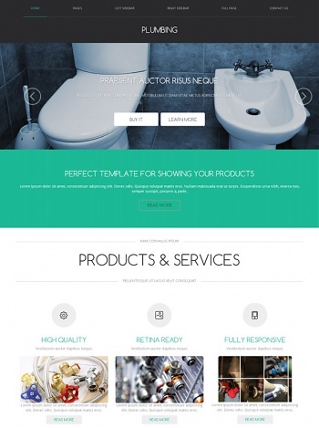 Plumbing - Website Templates - DreamTemplate