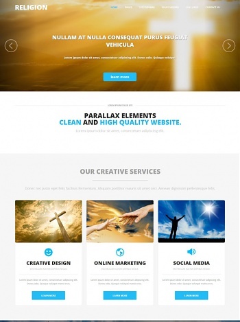 Religion - Website Templates - DreamTemplate