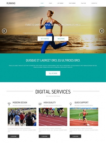 Running - Website Templates - DreamTemplate