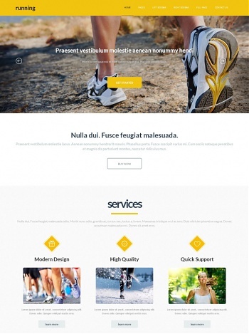 Running - Website Templates - DreamTemplate