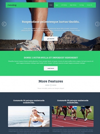 Running - Website Templates - DreamTemplate