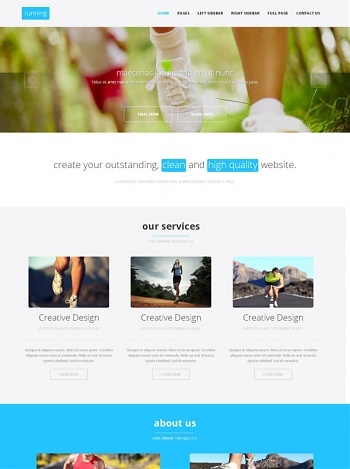 Running - Website Templates - DreamTemplate