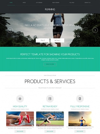 Running - Website Templates - DreamTemplate