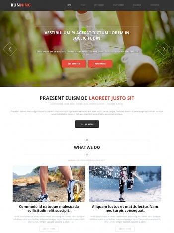Running - Website Templates - DreamTemplate