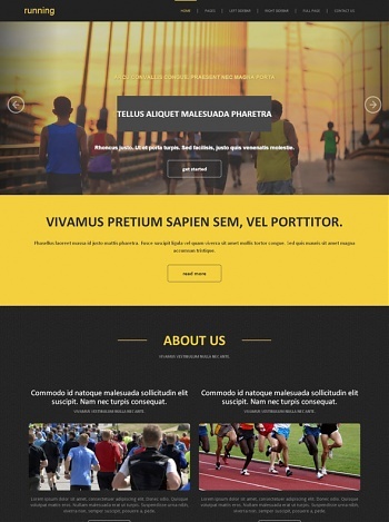 Running - Website Templates - DreamTemplate