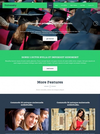 University & College - Website Templates - DreamTemplate