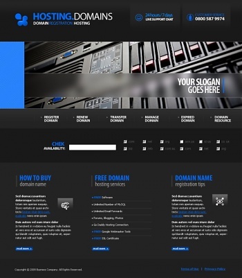 Web Hosting - Website Templates - DreamTemplate