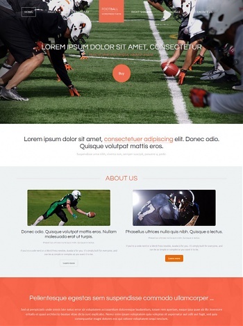 Football - Sports - Website Templates - DreamTemplate
