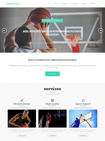 Basketball - Sports - Website Templates - DreamTemplate