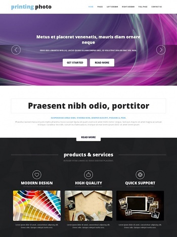 Photo Printing - Art & Photography - Website Templates - DreamTemplate