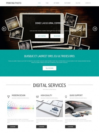 Photo Printing - Art & Photography - Website Templates - DreamTemplate