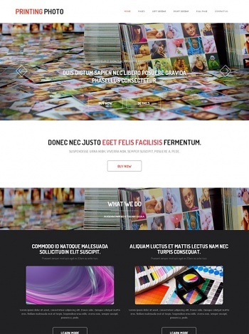 Photo Printing - Art & Photography - Website Templates - DreamTemplate