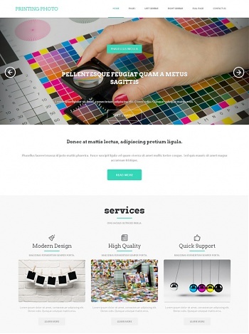 Photo Printing - Art & Photography - Website Templates - DreamTemplate