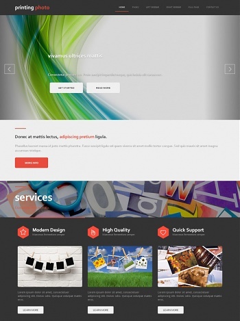 Photo Printing - Art & Photography - Website Templates - DreamTemplate