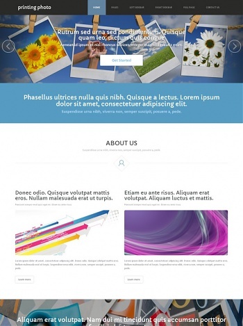 Photo Printing - Art & Photography - Website Templates - DreamTemplate