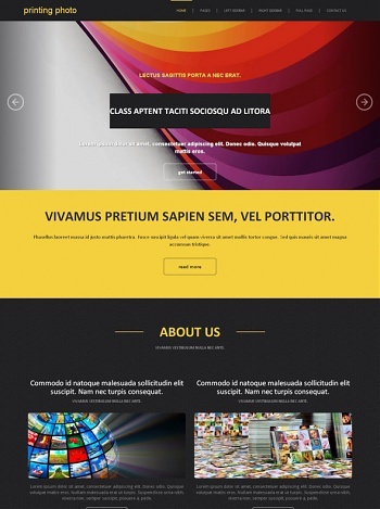 Photo Printing - Art & Photography - Website Templates - DreamTemplate