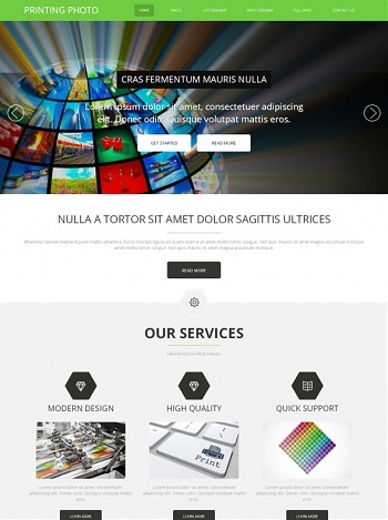 Photo Printing - Art & Photography - Website Templates - DreamTemplate
