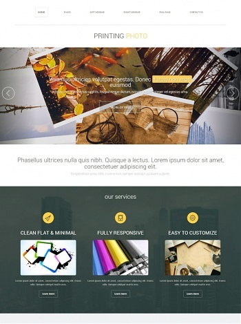 Photo Printing - Art & Photography - Website Templates - DreamTemplate