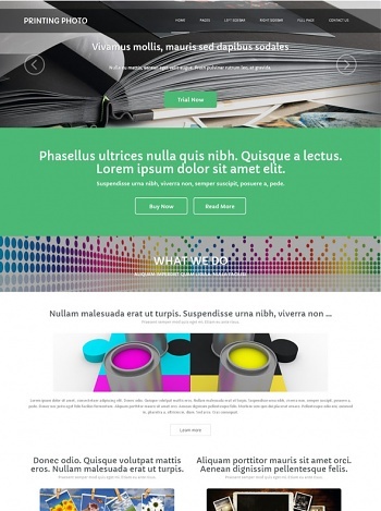 Photo Printing - Art & Photography - Website Templates - DreamTemplate