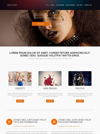 Body Art - Beauty & Fashion - Website Templates - DreamTemplate