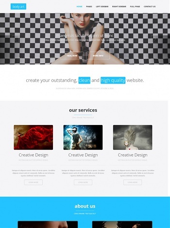Body Art - Beauty & Fashion - Website Templates - DreamTemplate