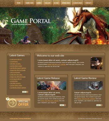Games & Fun - Website Templates - DreamTemplate
