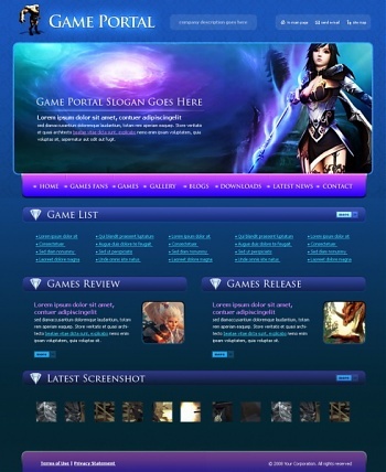 Games & Fun - Website Templates - DreamTemplate