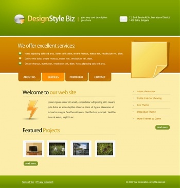 Web 2.0 Style - Website Templates - DreamTemplate