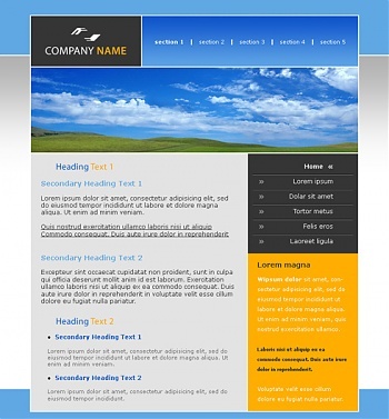 Web 2.0 Style - Website Templates - DreamTemplate