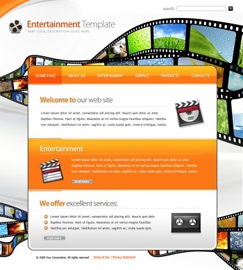 Entertainment & Media - Website Templates - DreamTemplate