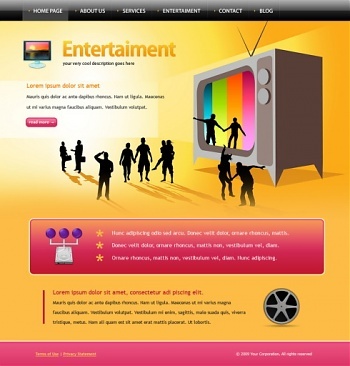 Entertainment & Media - Website Templates - DreamTemplate