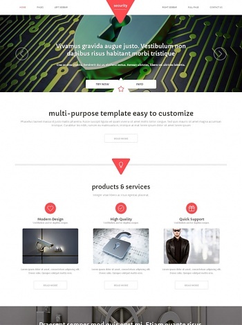 Military & Security - Website Templates - DreamTemplate