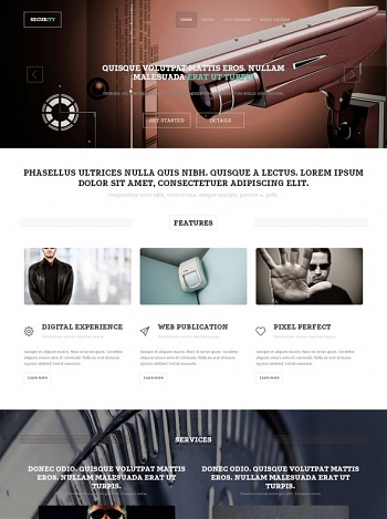 Military & Security - Website Templates - DreamTemplate