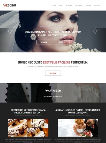 Wedding - Website Templates - DreamTemplate