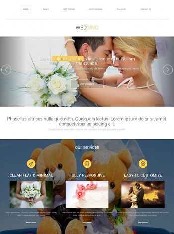 Wedding - Website Templates - DreamTemplate